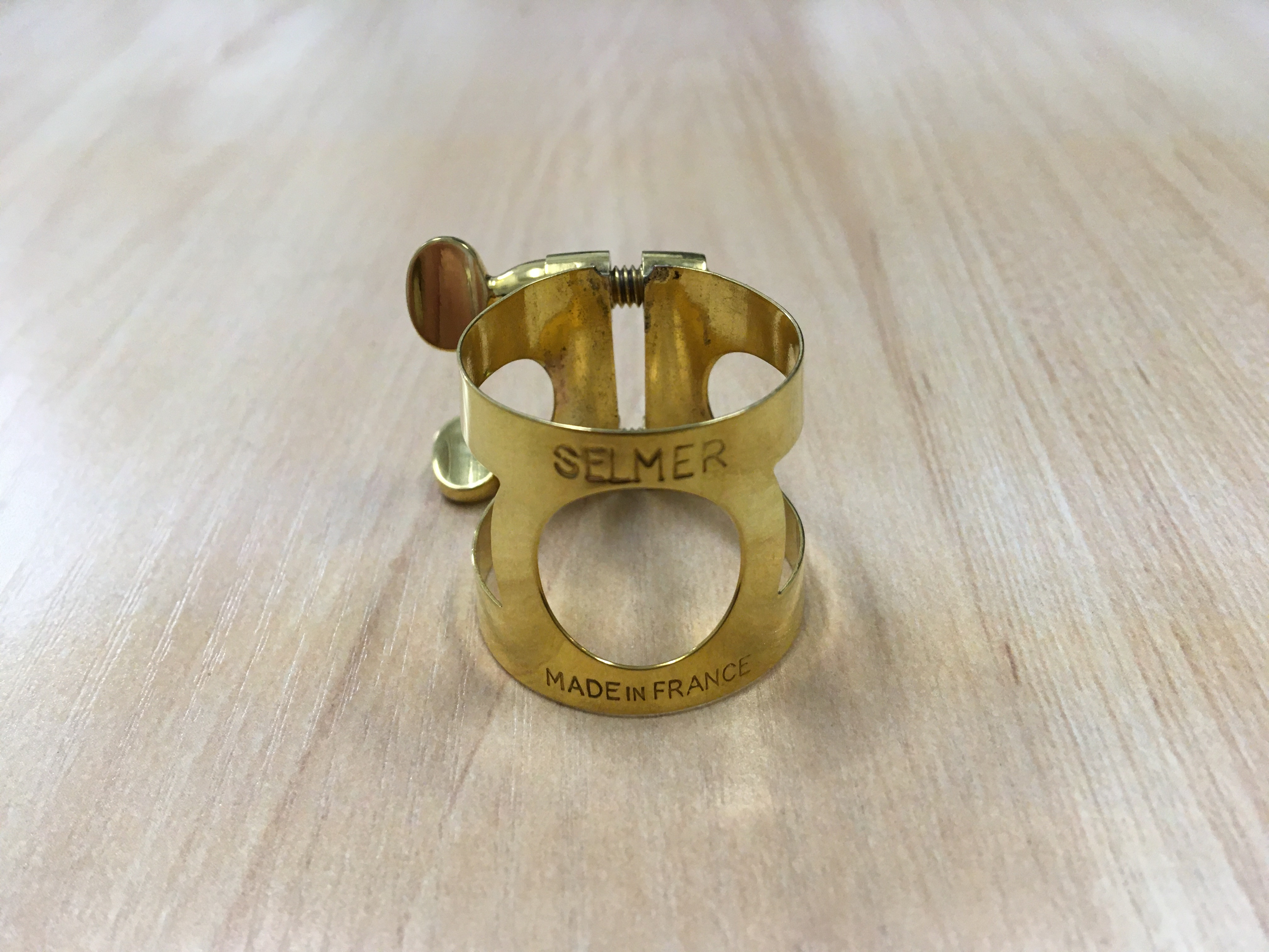 Alto sax Selmer リガチャー 旧タイプ SP＋18K GP 販売済み - 管楽器修理工房 Cairn