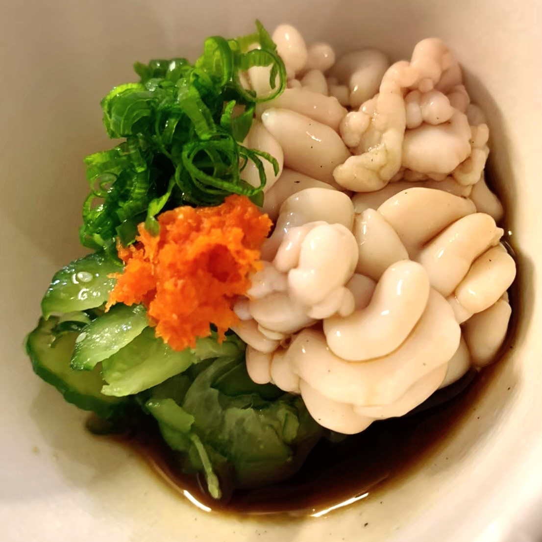 タラ白子＜ポン酢＞(Tara-shirako)・soft cod roe(ponzu sauce)・대구정소 (폰즈소스)・鳕鱼鱼白（柚子醋 ...