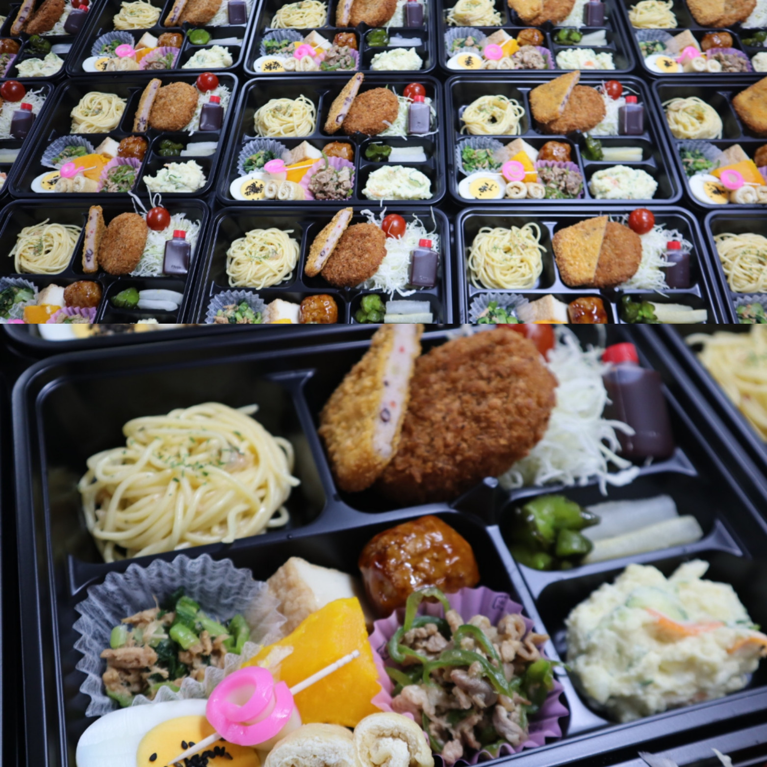 柔道部の合宿弁当2日目 魚隆 うおたか 清見町の料理屋 宴会場 仕出し屋
