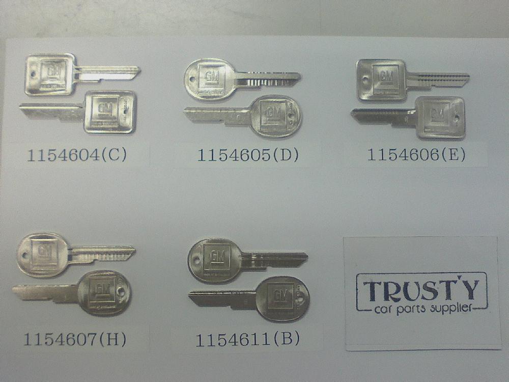 GM キーブランク B C D E H 1154604 1154605 1154606 1154607 1154611 - (トラスティ ...