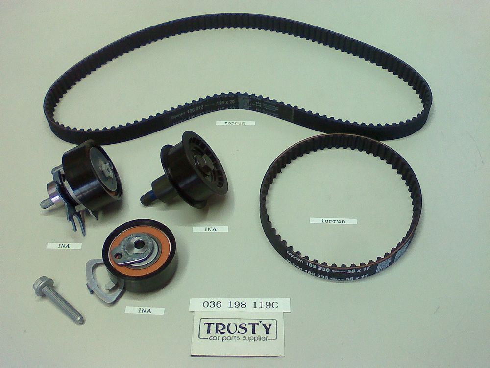VW タイミングベルトキット 036198119C INA TOPRUN - (トラスティ) TRUSTY BENZ BMW VW 登録番号 ...
