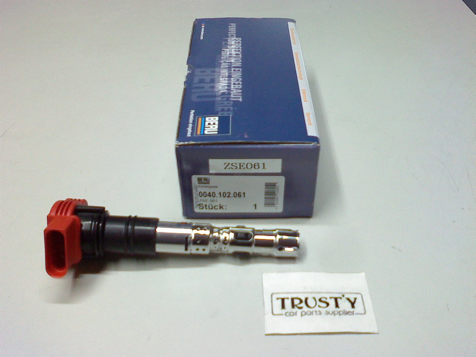 AUDI IGコイル 077905115T ZSE061 BERU - (トラスティ) TRUSTY BENZ BMW VW 登録番号 ...