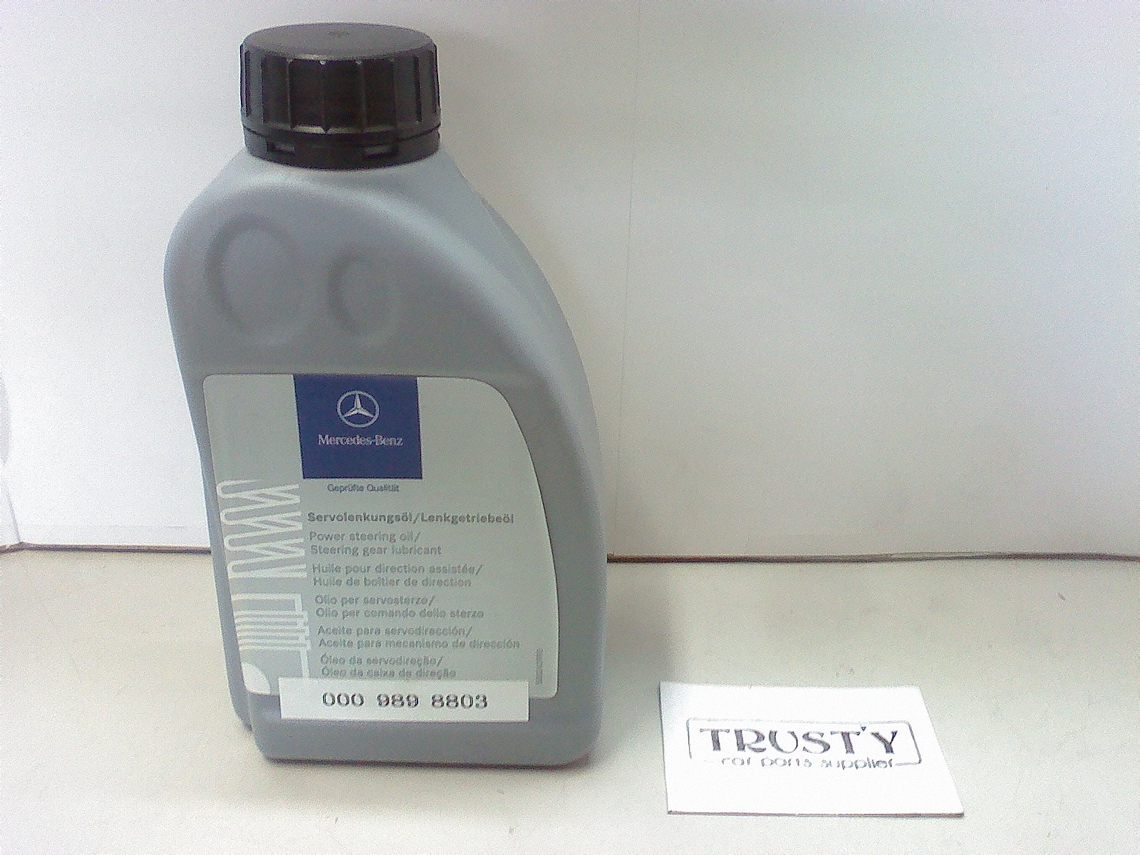 BENZ 0009898803 パワステオイル 純正 0.5L缶 - (トラスティ) TRUSTY BENZ BMW VW 登録番号 ...