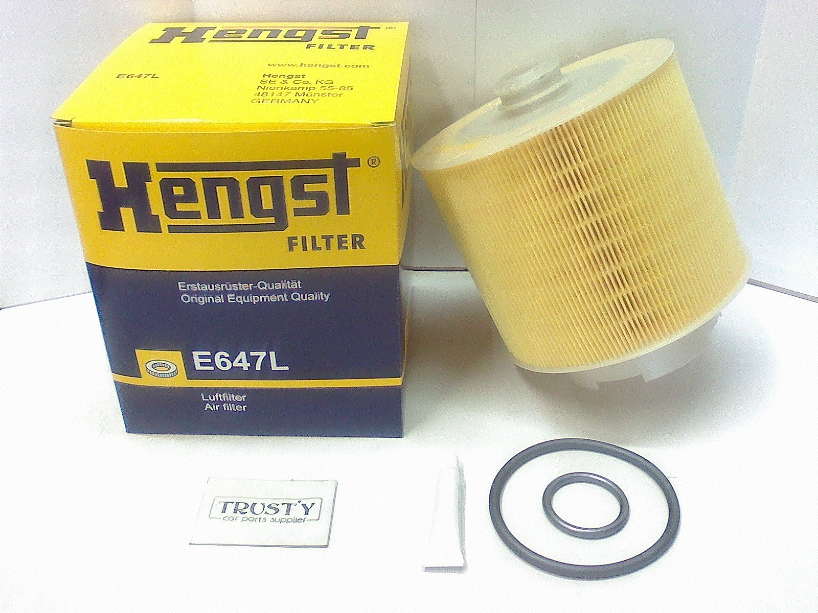 AUDI エアーエレメントE647L HENGST C17137/1X 4F0133843 - (トラスティ) TRUSTY BENZ BMW ...