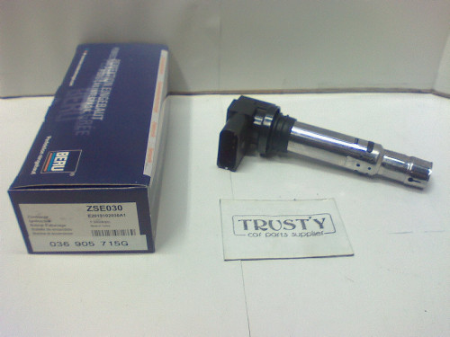 VW イグニッションコイル 036905715G BERU - (トラスティ) TRUSTY BENZ BMW VW 登録番号 ...
